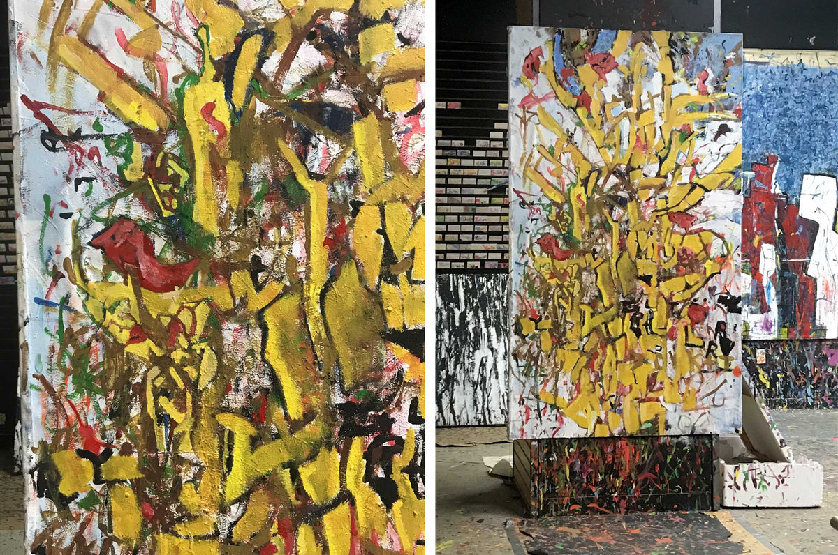 Collaborative Art: Tree with Birds - Little Pulp